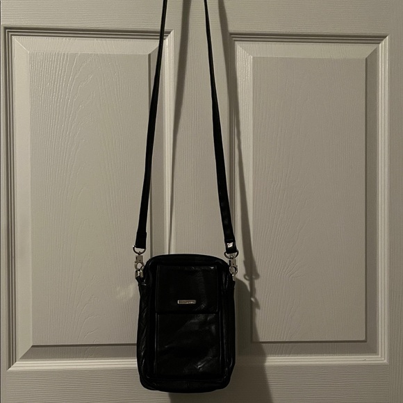 Perlina | Bags | Perlina Black Leather Crossbody Bag | Poshmark